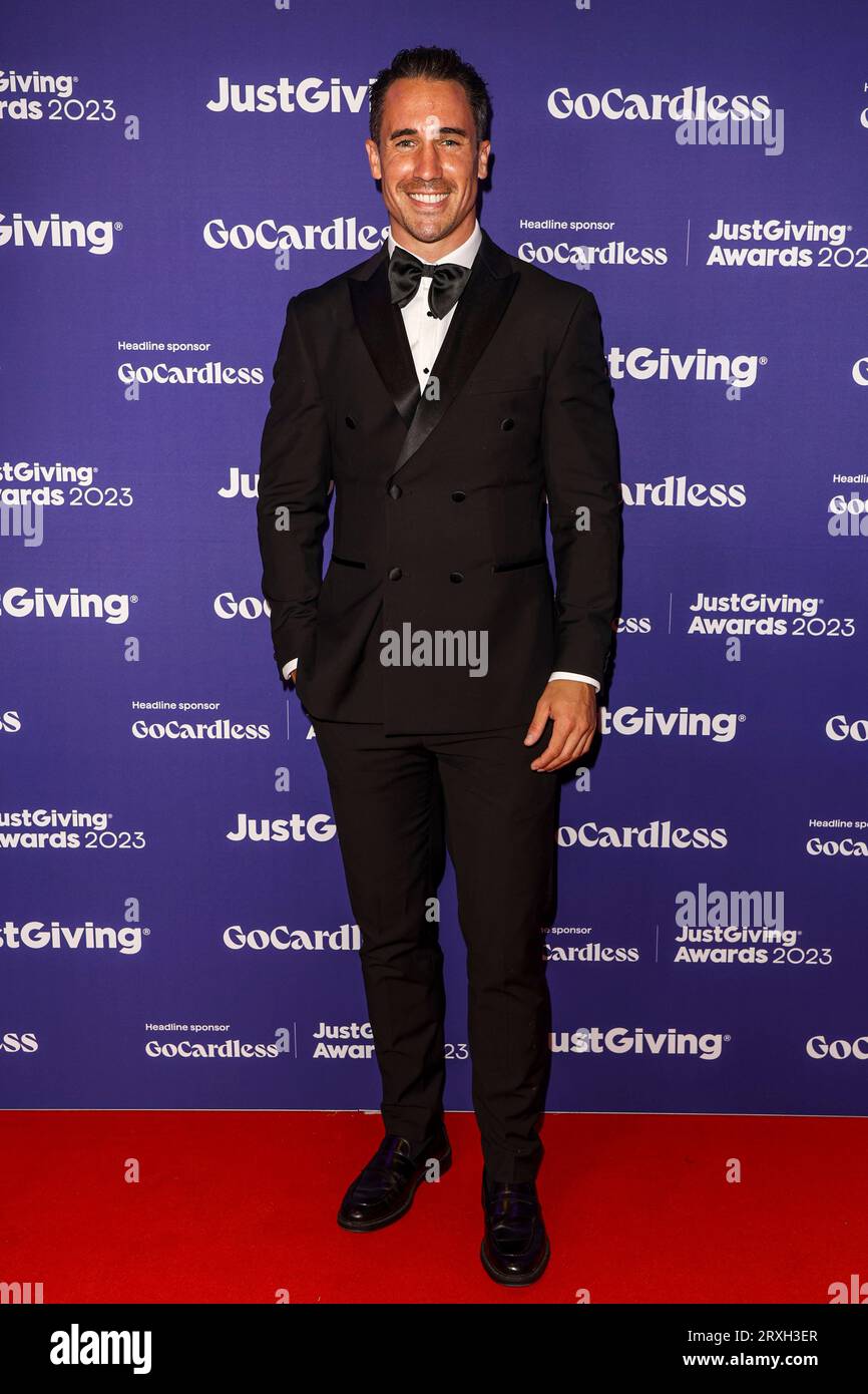 EDITORIAL USE ONLY Josh Patterson at the GoCardless JustGiving Awards ...