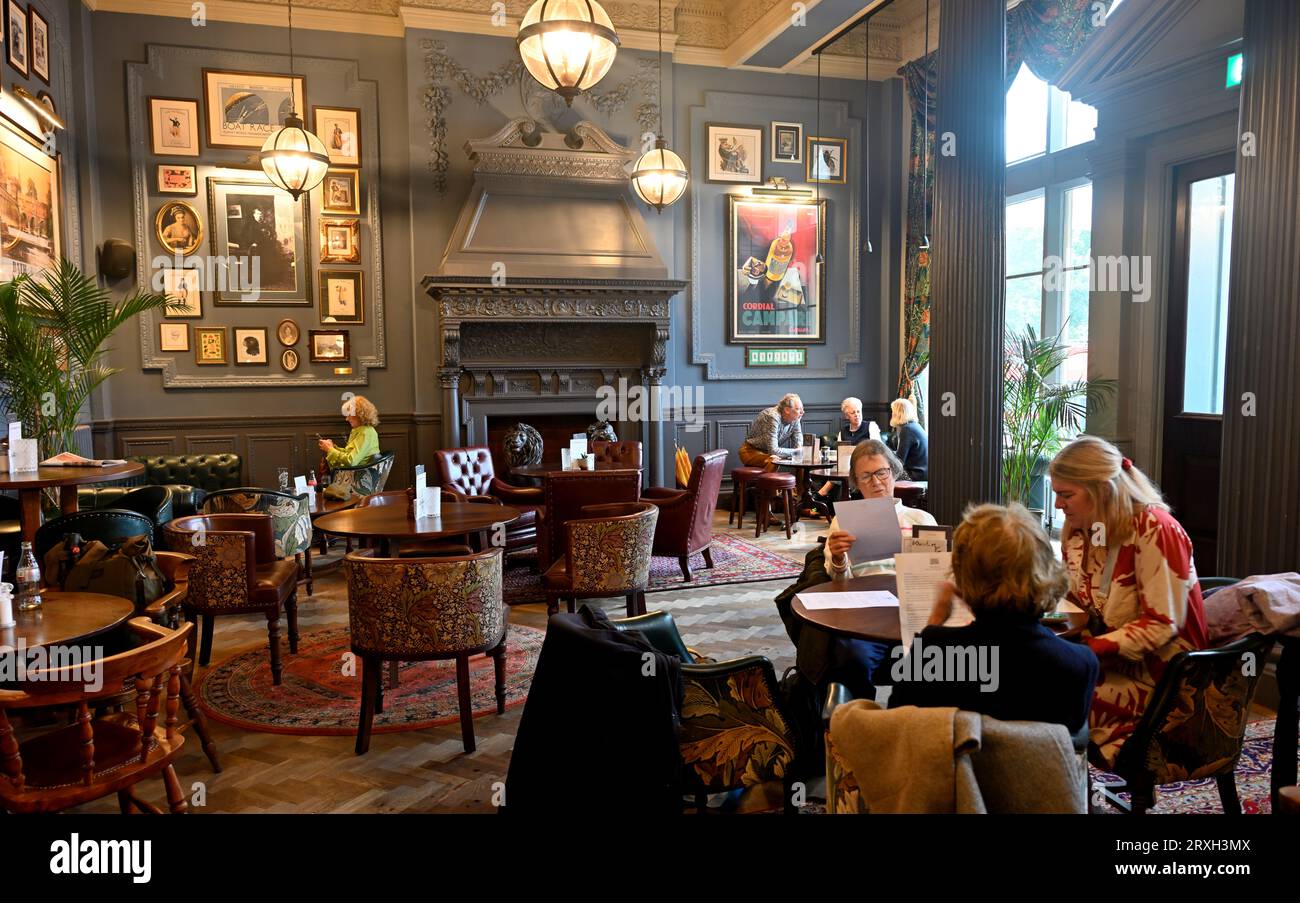 Inside “The Architect” very traditional English pub bar lounge in the ...