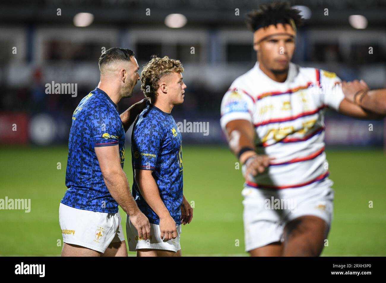 Wakefield, England - 22nd September 2023 Wakefield Trinity's Luke Gale ...