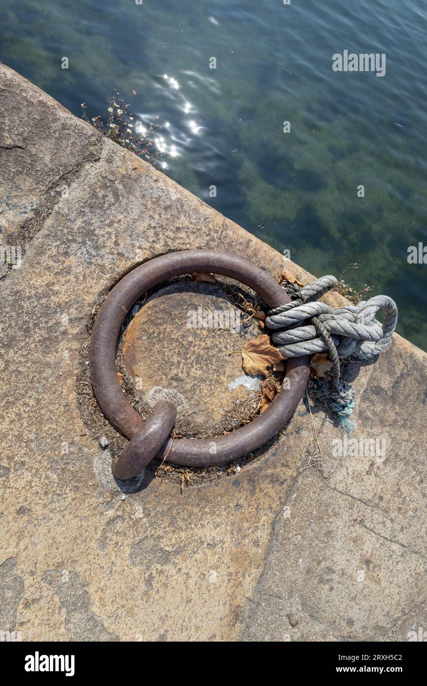 Arade River in Southern Portugal, lowering water level, fresh water ...