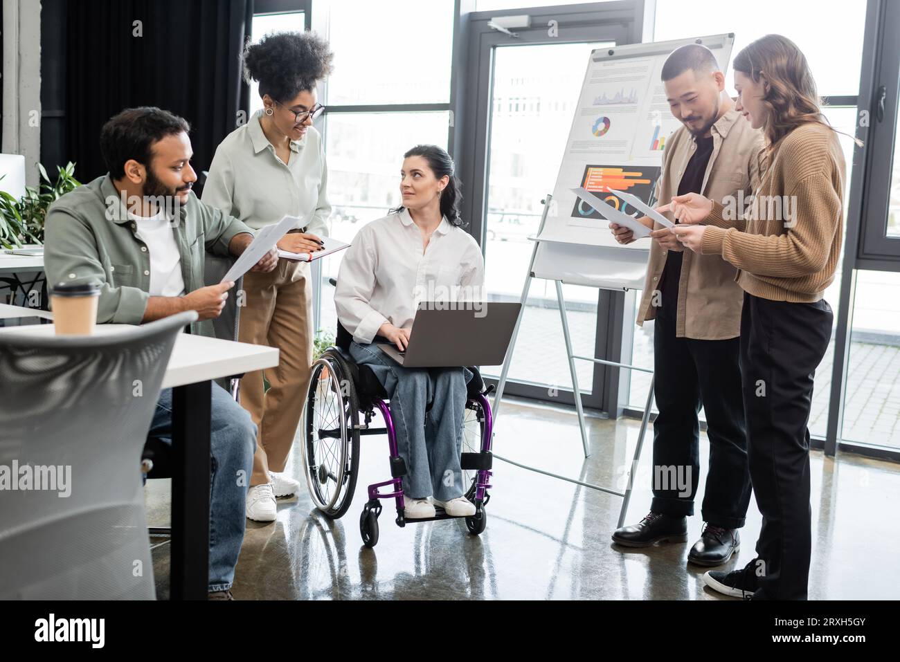 diversity and inclusion, multiethnic business people planning project ...