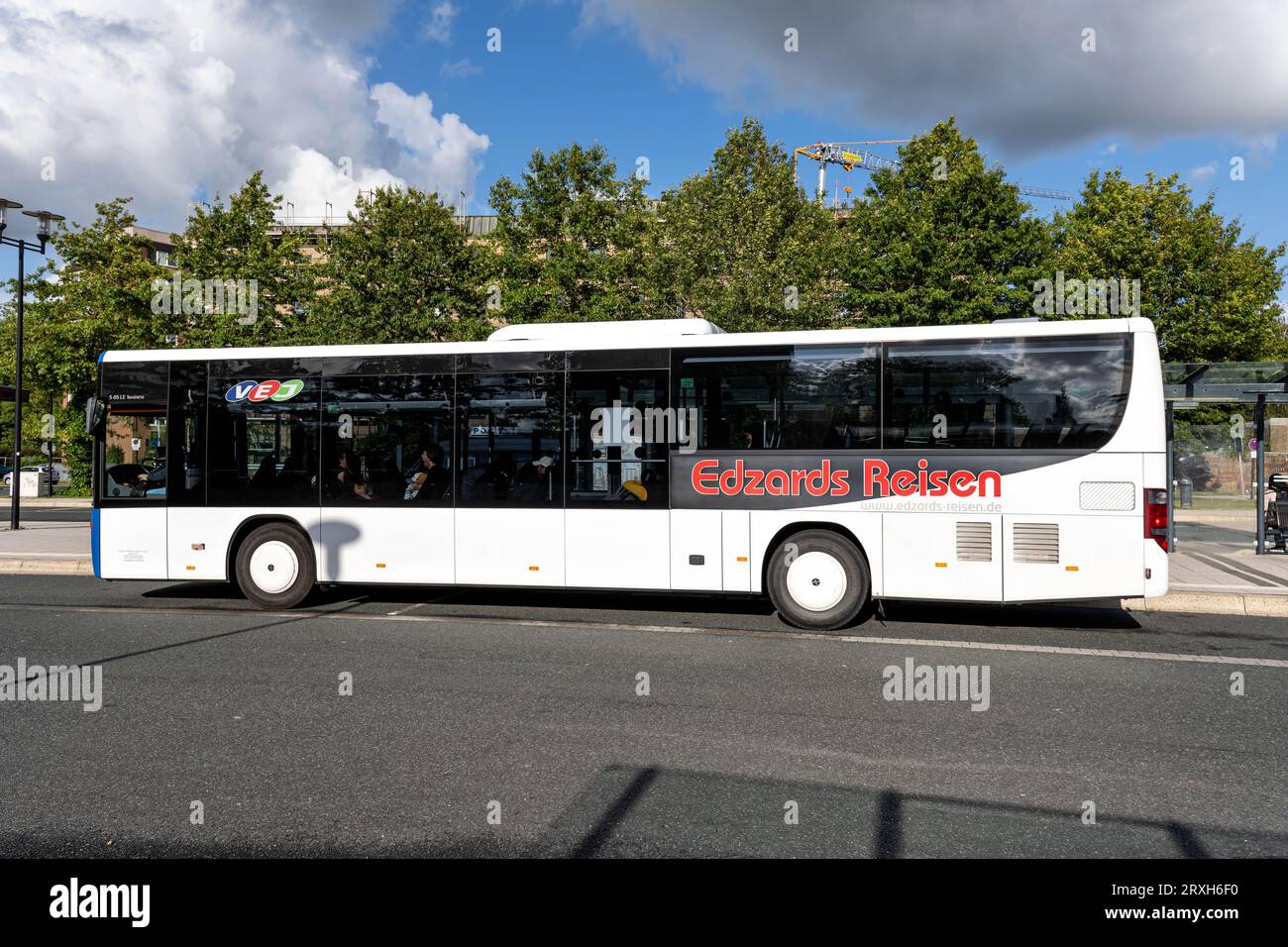Edzards Reisen Setra S 415 LE business bus at Emden central bus station ...