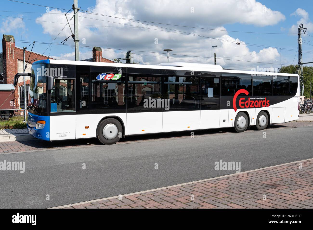 Edzards Setra S 418 LE business bus at Norden central bus station Stock ...