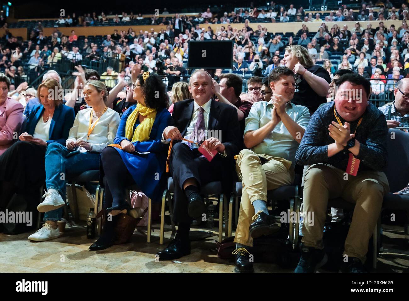 Bournemouth, UK. 25th Sep, 2023. Party leader Sir Ed Davey, Layla Moran ...