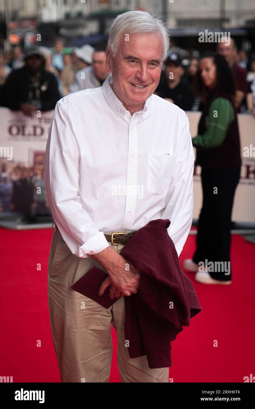 John McDonnell, MP for Hayes and Harlington, attends the UK premiere of ...
