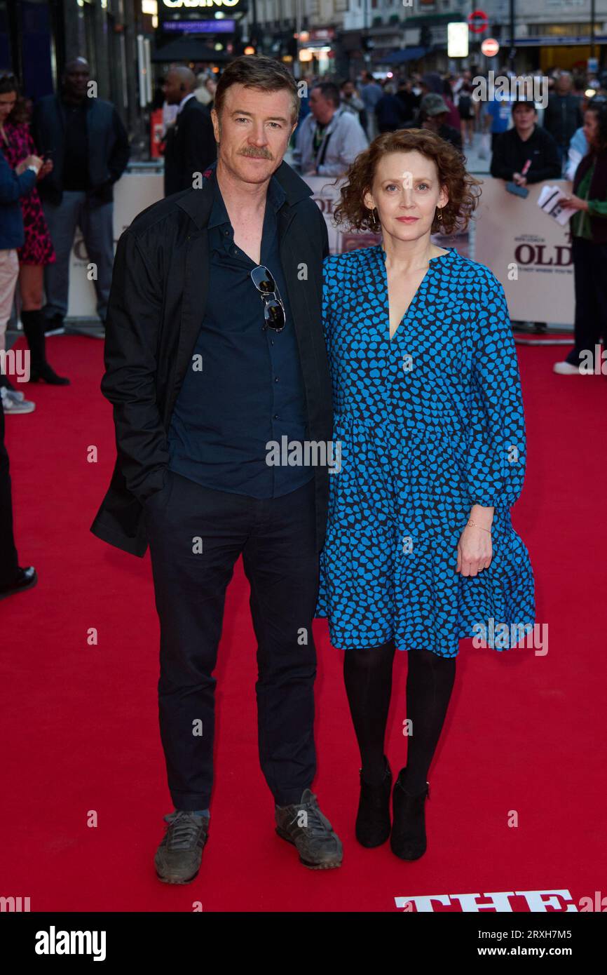 London, UK . 25 September, 2023 . Barry Ward (L) and Simone Kirby ...