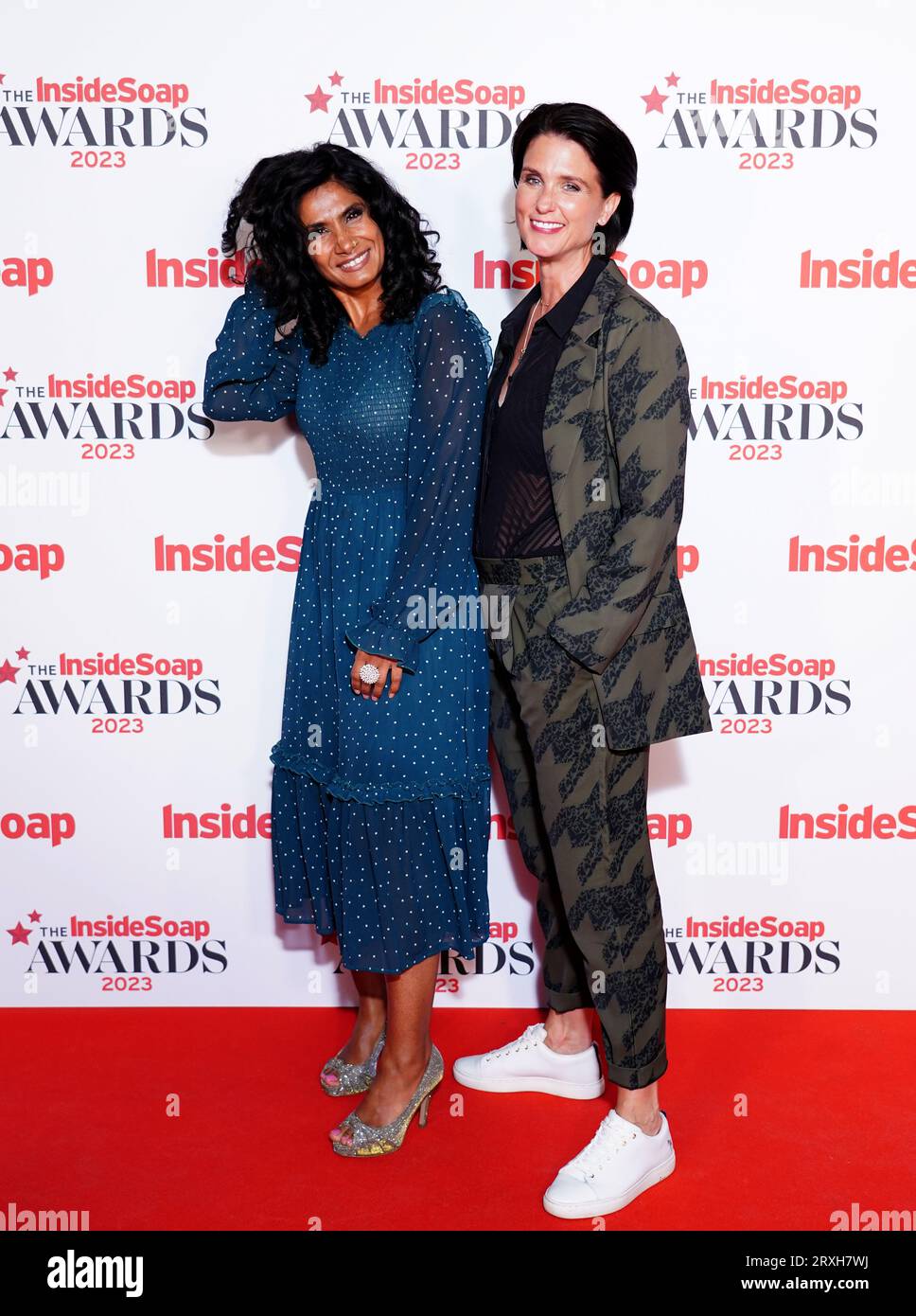 Balvinder Sopal and Heather Peace attending the Inside Soap Awards at ...