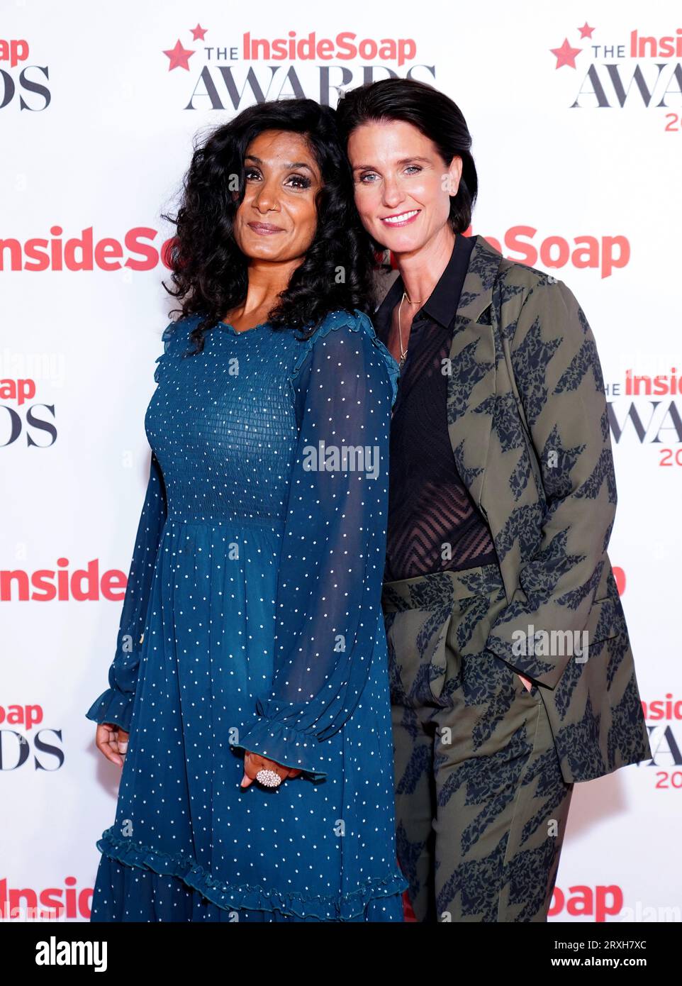 Balvinder Sopal and Heather Peace attending the Inside Soap Awards at ...