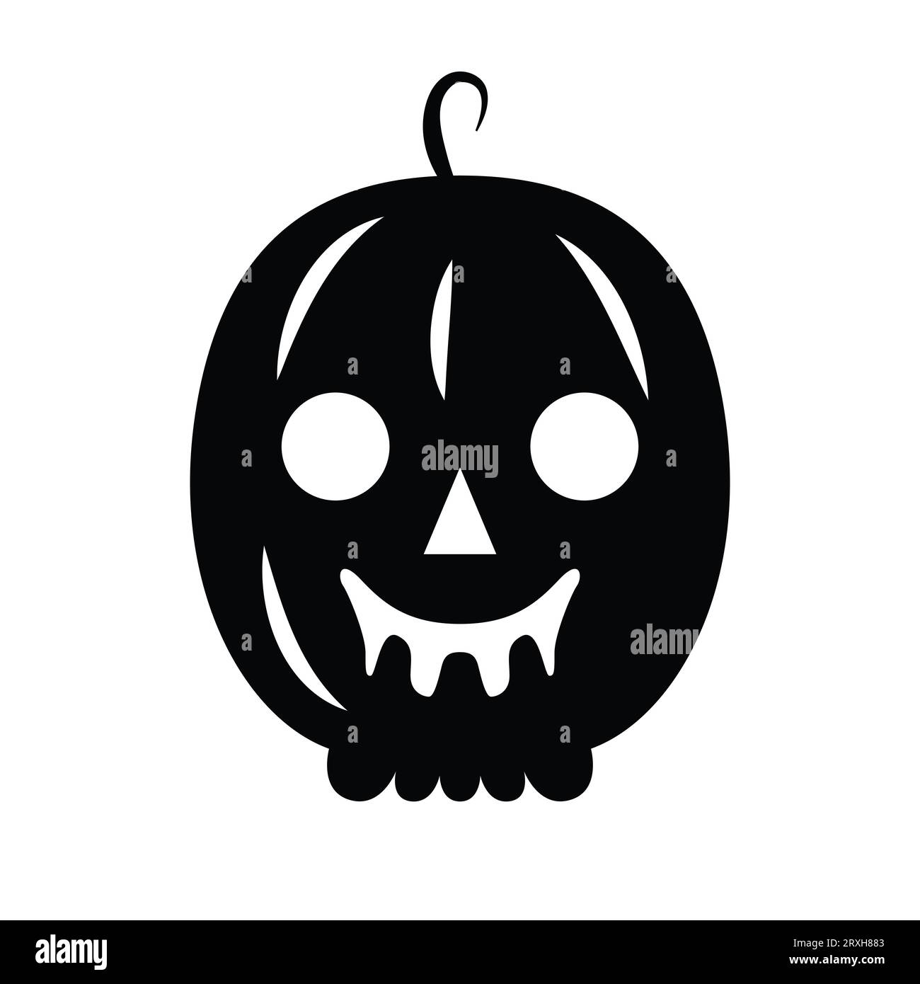 Sinister pumpkin illustration Black and White Stock Photos & Images - Alamy