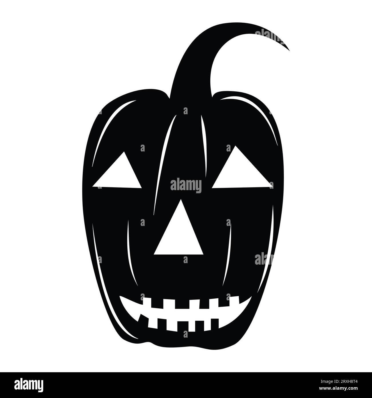 Sinister pumpkin illustration Black and White Stock Photos & Images - Alamy