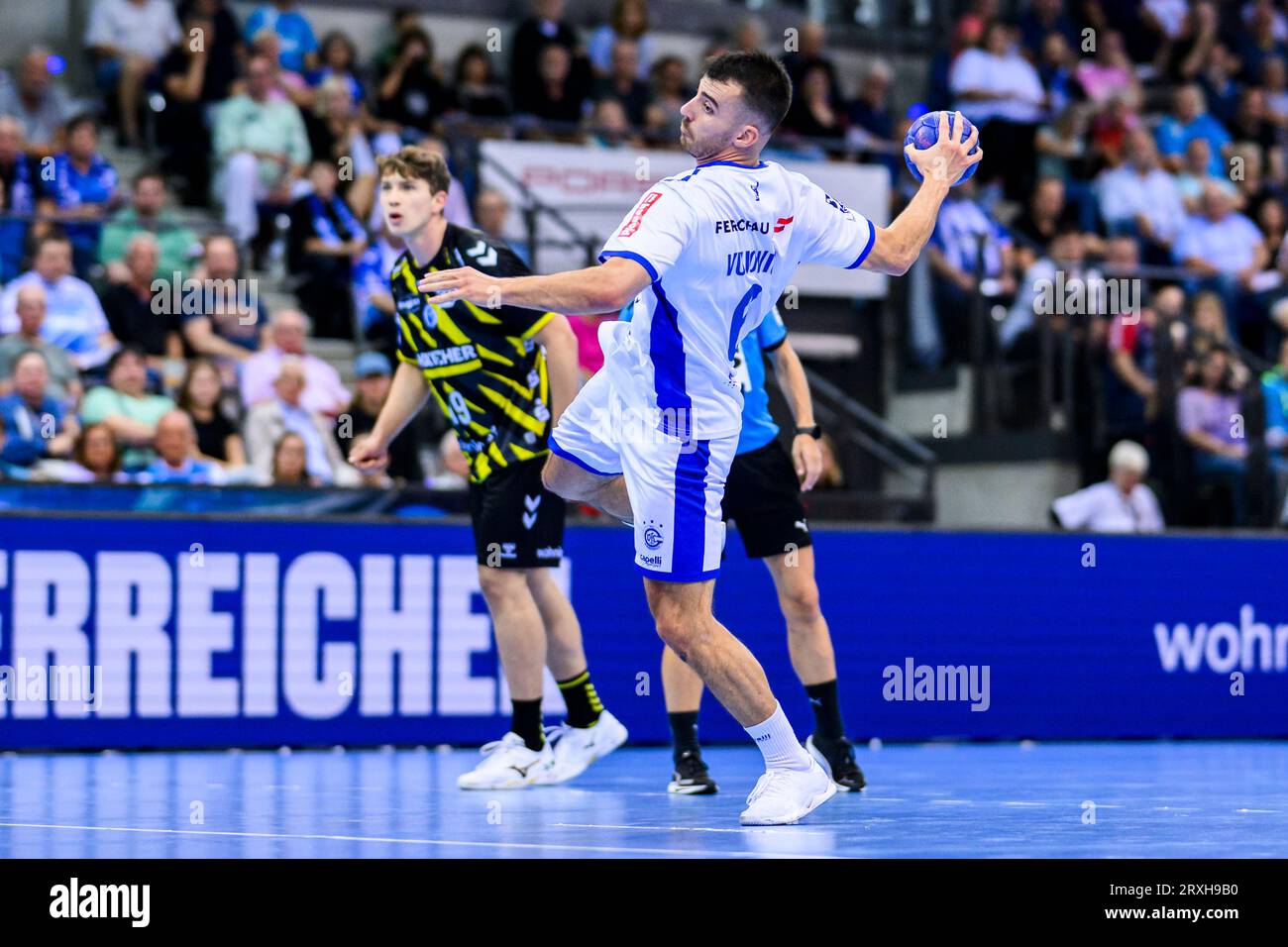 Stuttgart, Germany. 25th Sep, 2023. Handball: 1st Bundesliga, men, 2023 ...