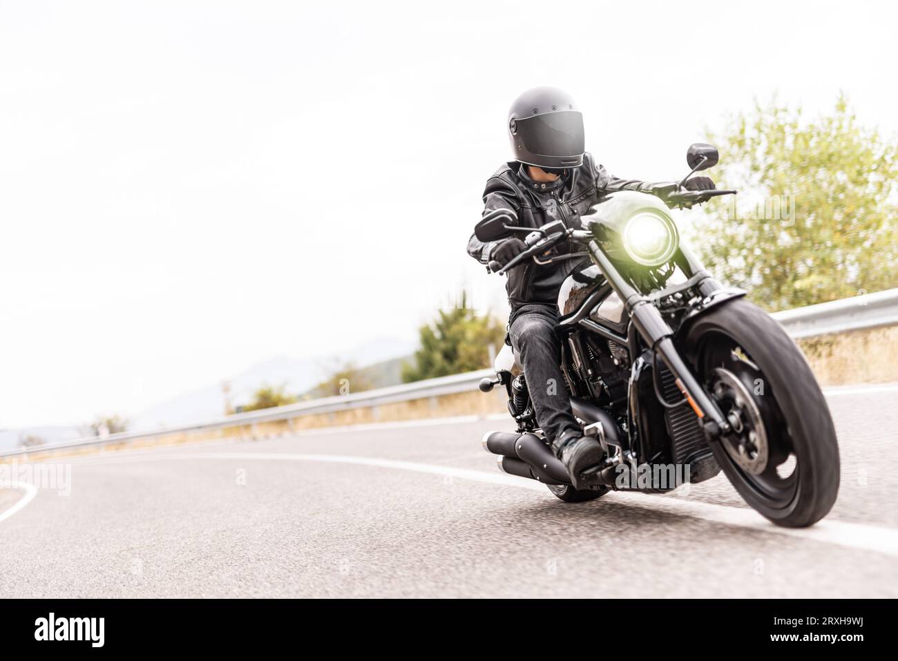 Man riding motorbike road hi-res stock photography and images - Alamy