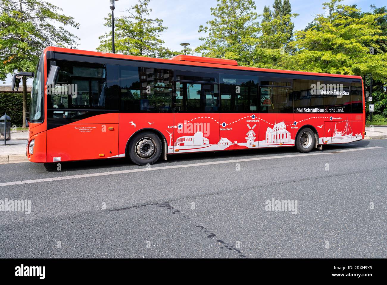 DB Weser-Ems-Bus Iveco Crossway LE bus at Emden central bus station ...