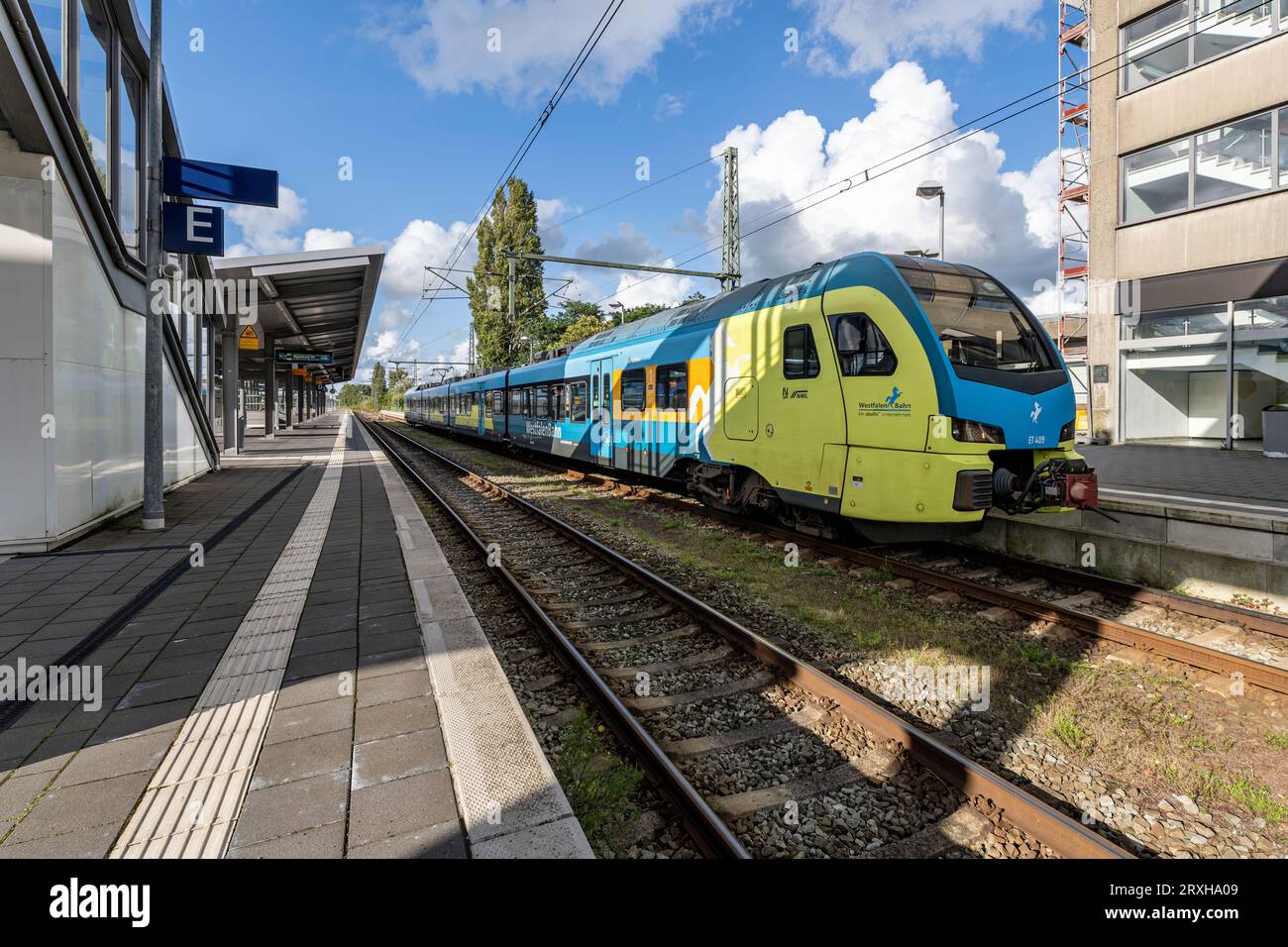 Westfalenbahn Stadler FLIRT 3 train at Emden station Stock Photo - Alamy