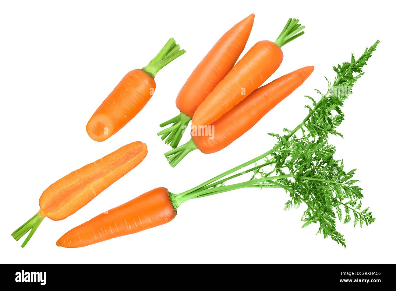 Carrot isolated on white background with clipping path and full depth ...