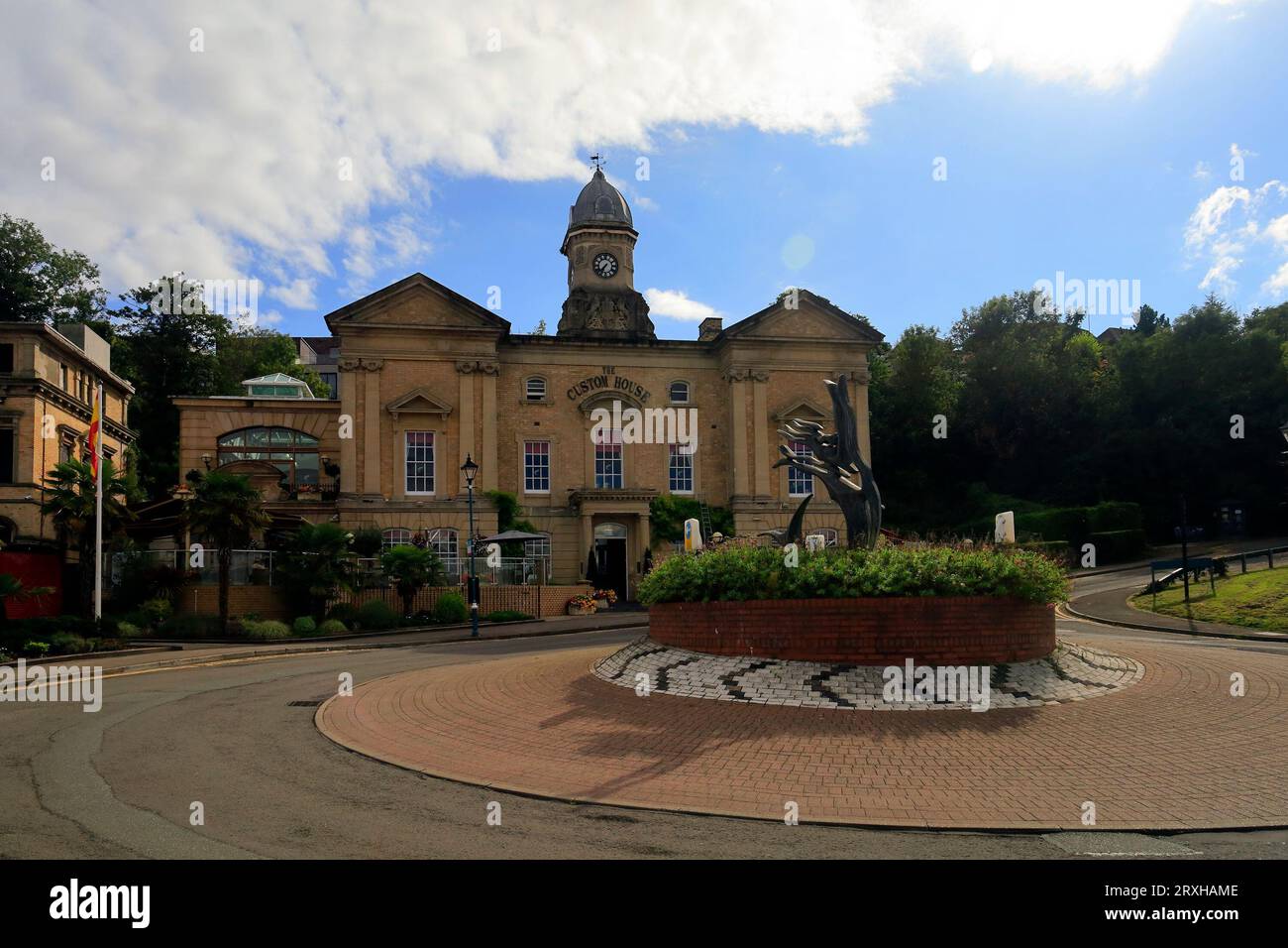 The Custom House restaurant and clock tower, Penarth, Cardiff, Taken ...