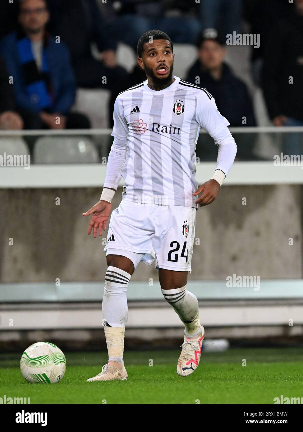 BRUGES - Valentin Rosier of Besiktas JK during the UEFA Conference ...