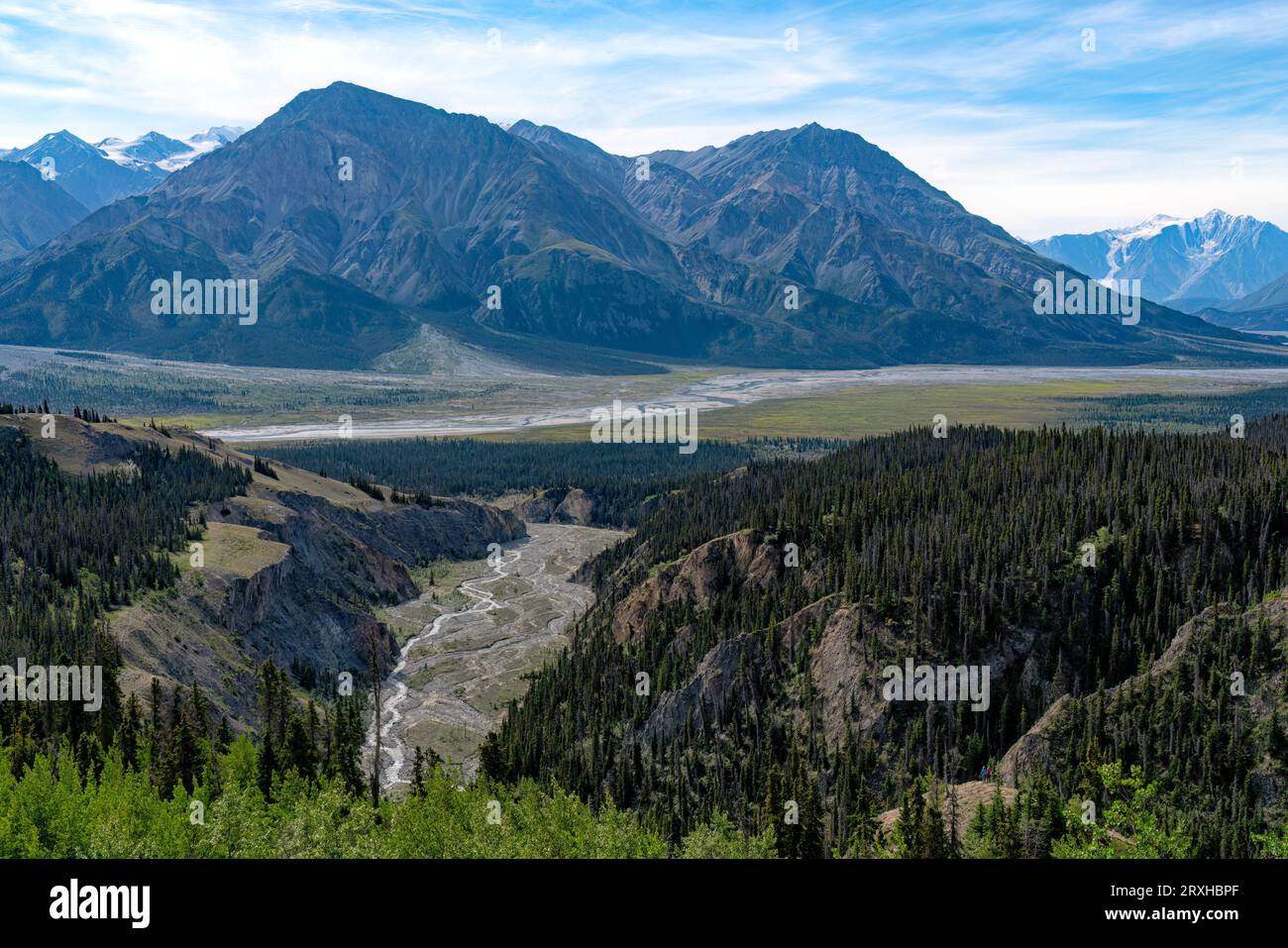 Scenic overview of the stunning vistas of Kluane National Park with the ...