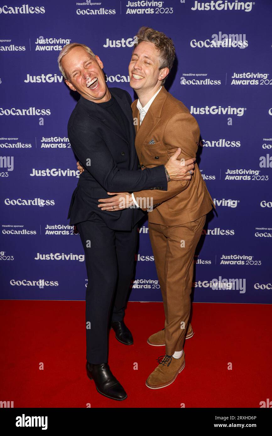 EDITORIAL USE ONLY Jamie Laing (right) and Matt Edmondson at the ...