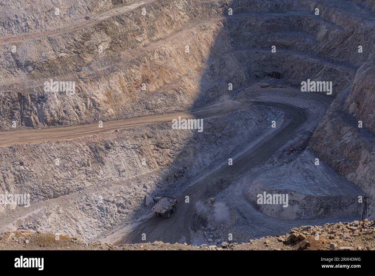 Open pit Media Luna mine in the municipality of Cocula, Guerrero ...