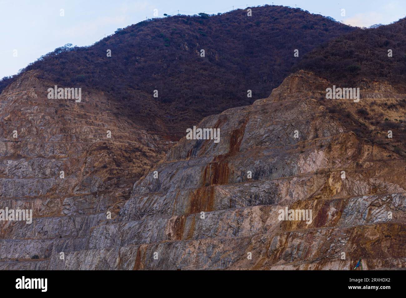 Open pit Media Luna mine in the municipality of Cocula, Guerrero ...