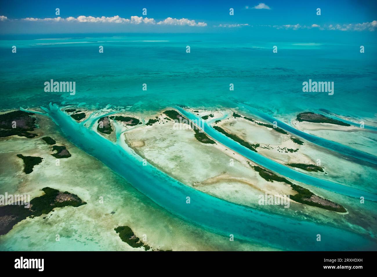 Aerial view of Ambergris Cay; Ambergris Cay, Belize Stock Photo - Alamy