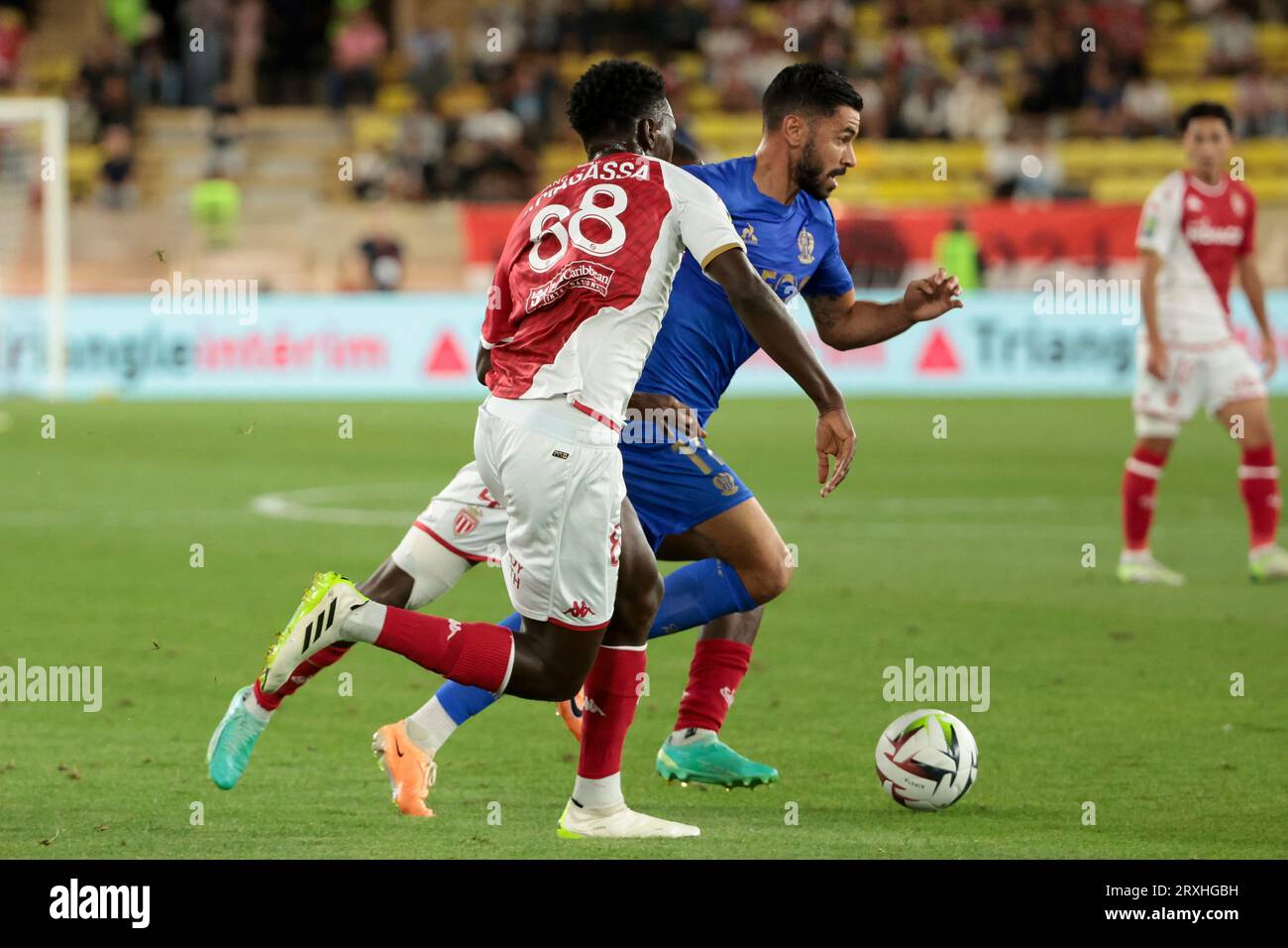 Monaco, Monaco. 22nd Sep, 2023. Morgan Sanson of Nice during the French ...