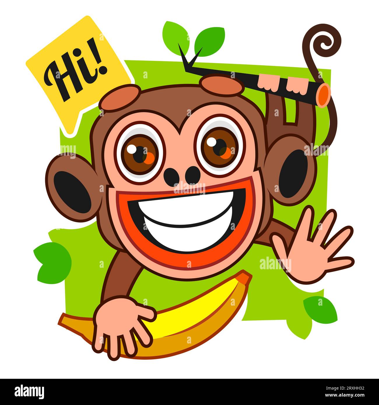 Monkey mascot logo vector. Animal vector illustration. Geek monkey logo ...