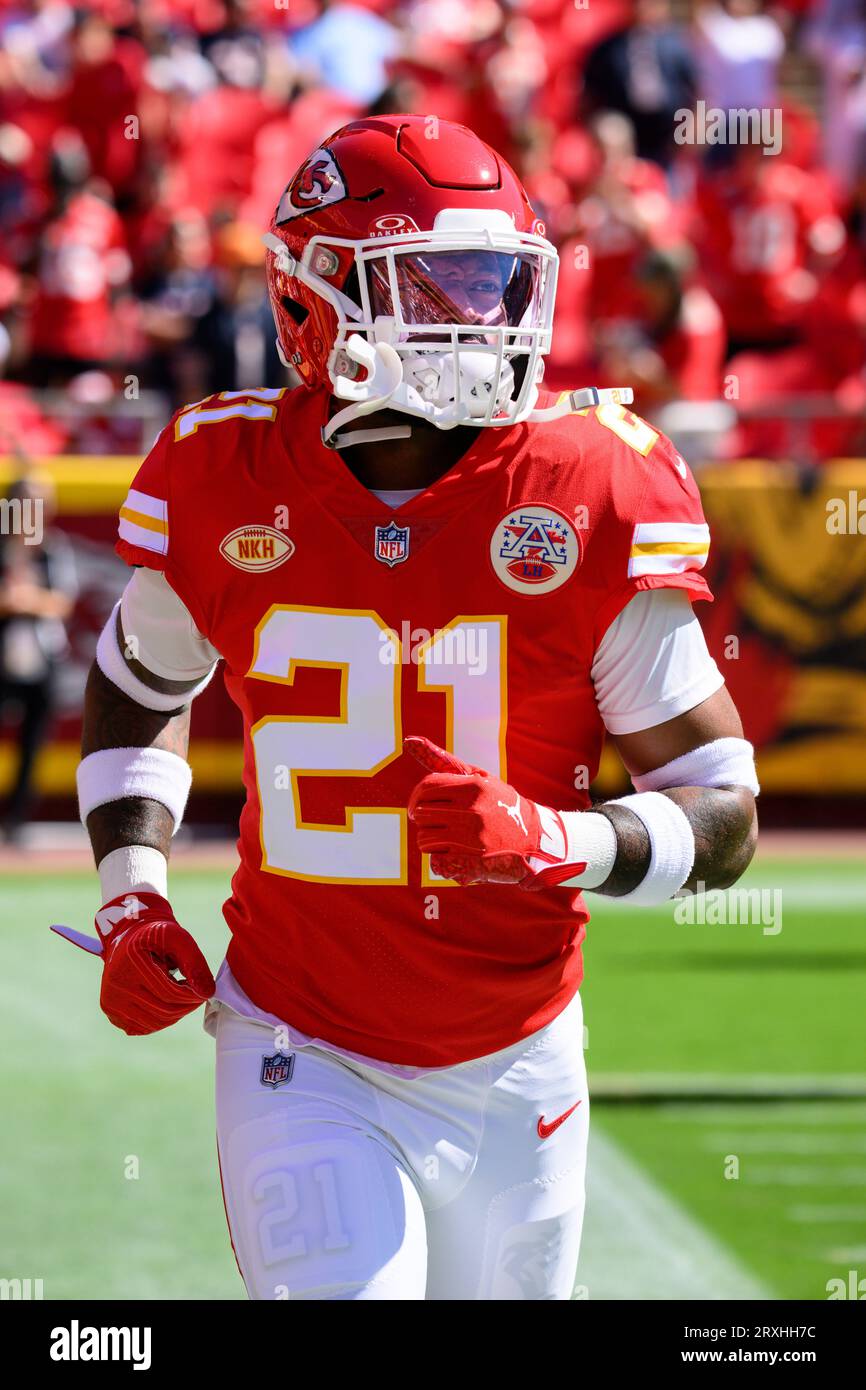 Kansas City Chiefs safety Mike Edwards during warmups before an NFL ...