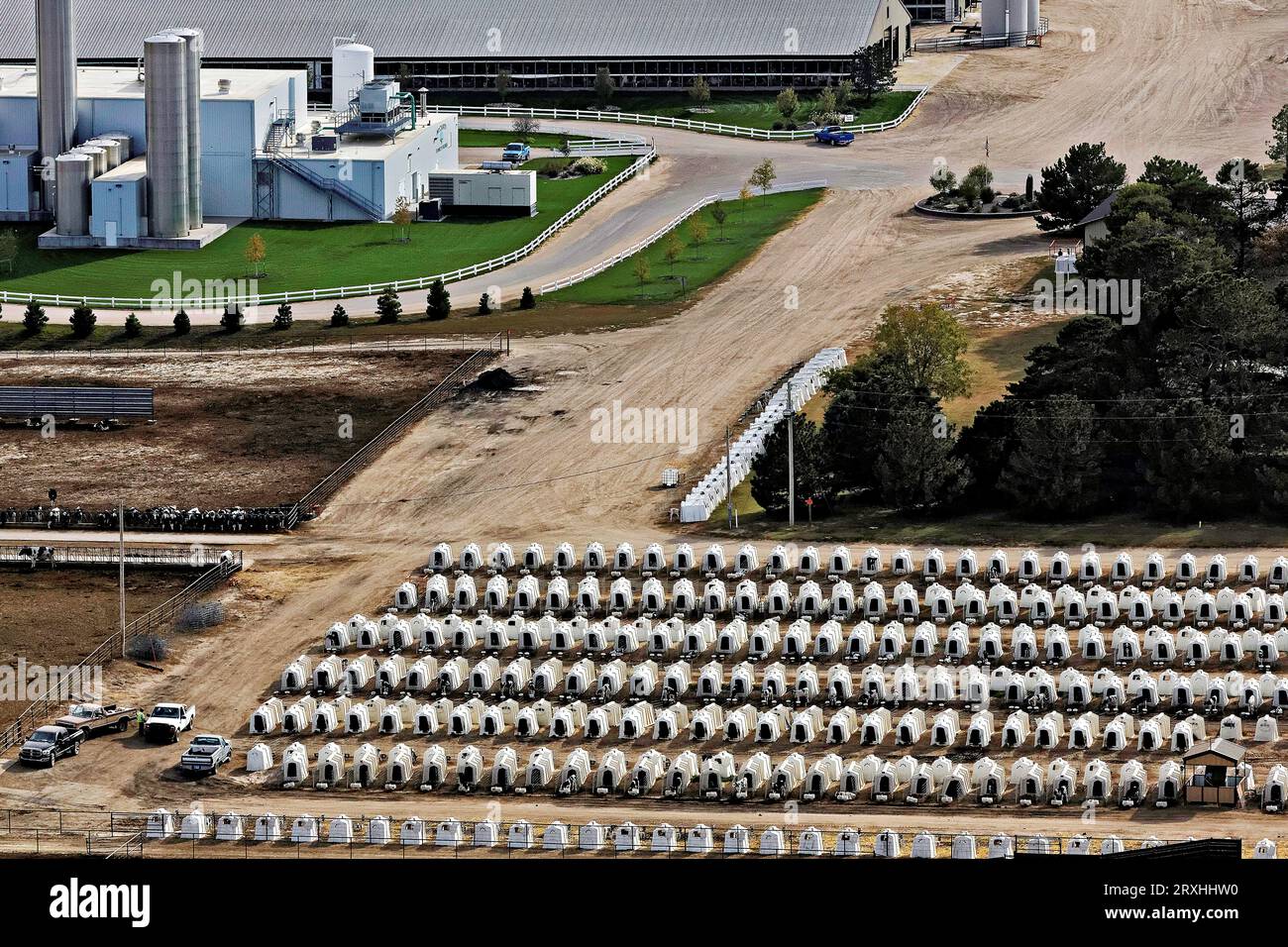 Feedlot aerial hi-res stock photography and images - Alamy