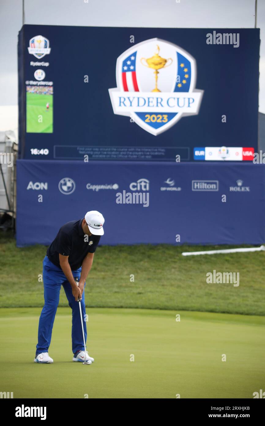 Rome, Italy. 25th Sep, 2023. ROME, Italy - 25.09.2023: Golfer during ...