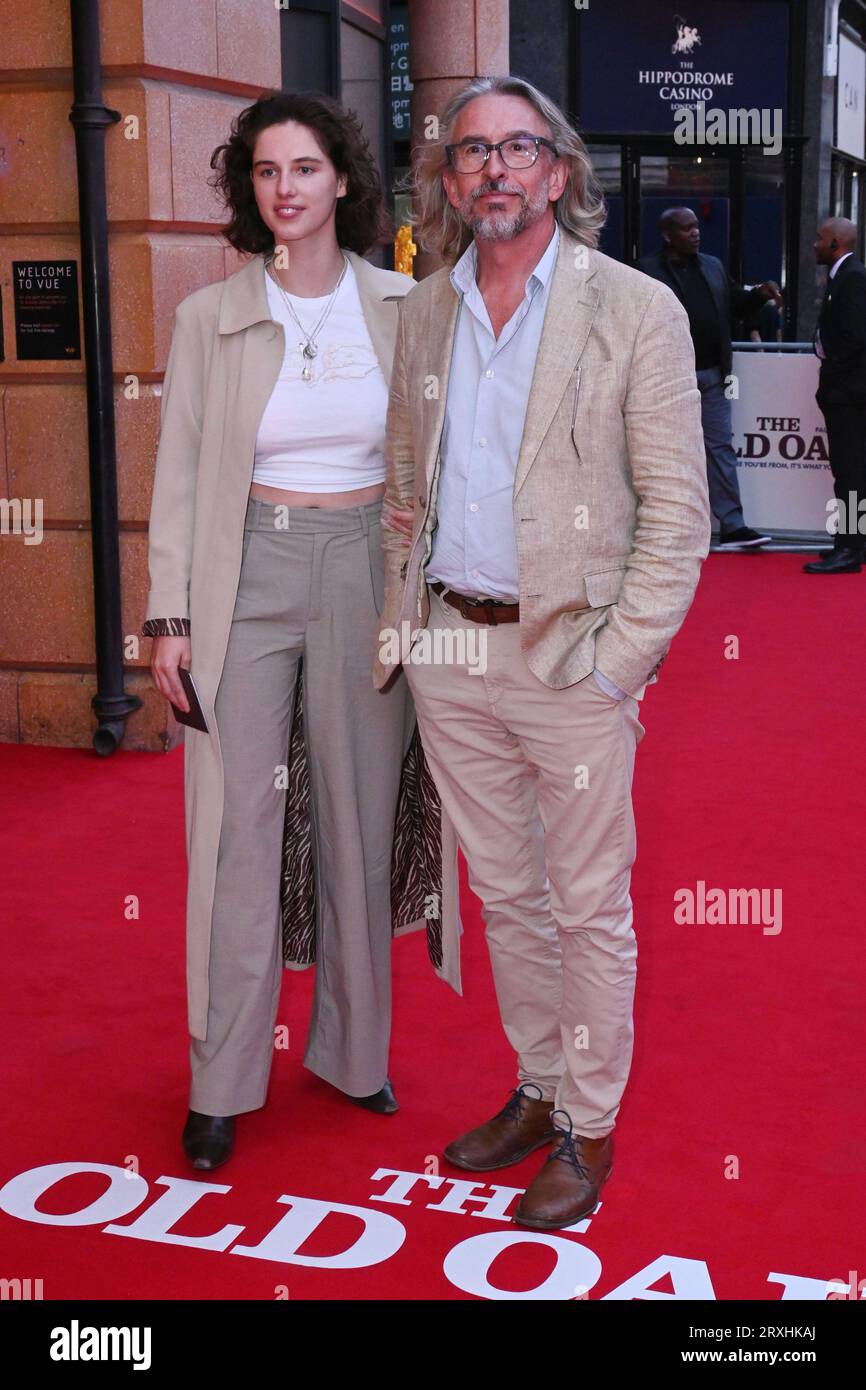 London, UK. 25th Sep, 2023. Steve Coogan and guest at premiere of The ...