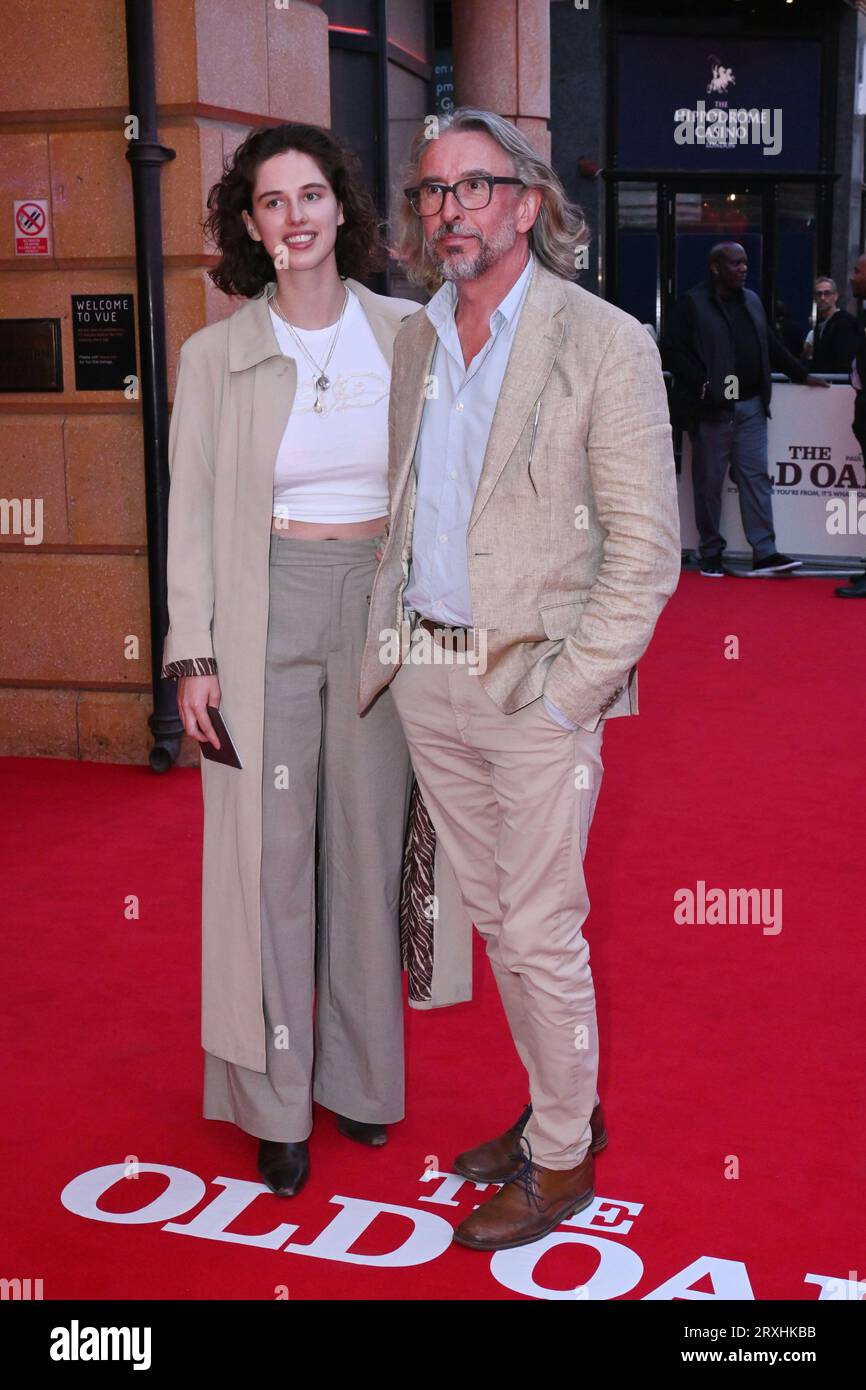 London, UK. 25th Sep, 2023. Steve Coogan and guest at premiere of The ...