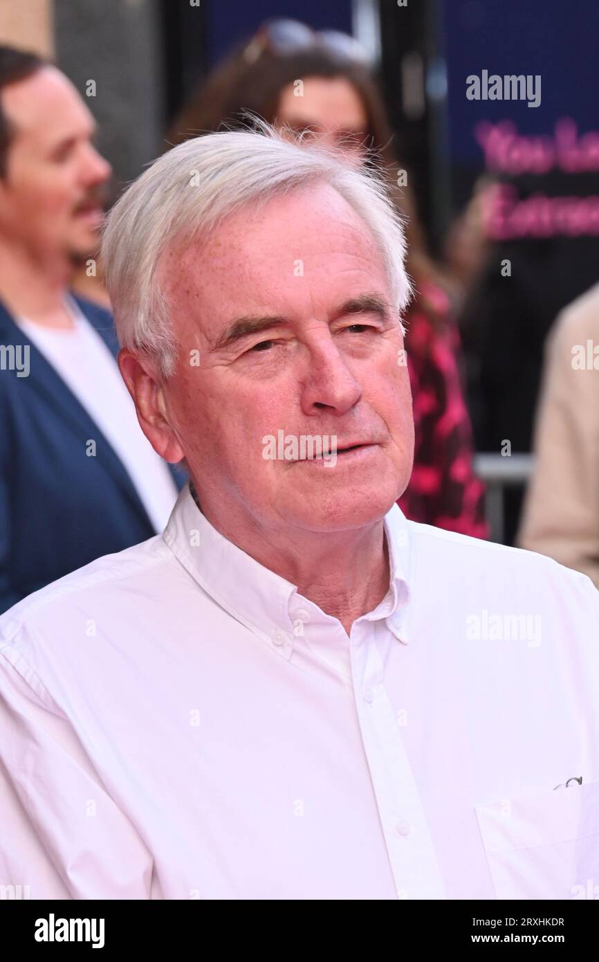 London, UK. 25th Sep, 2023. John McDonnell at premiere of The Old Oak ...