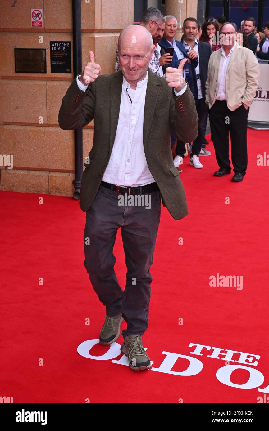 London, UK. 25th Sep, 2023. Paul Laverty at premiere of The Old Oak, at Vue West End, Leicester ...