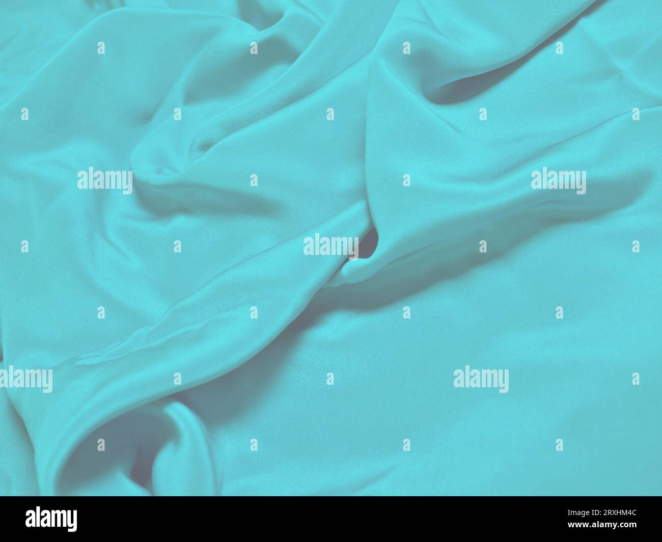 Blue rippling fabric Stock Photo - Alamy