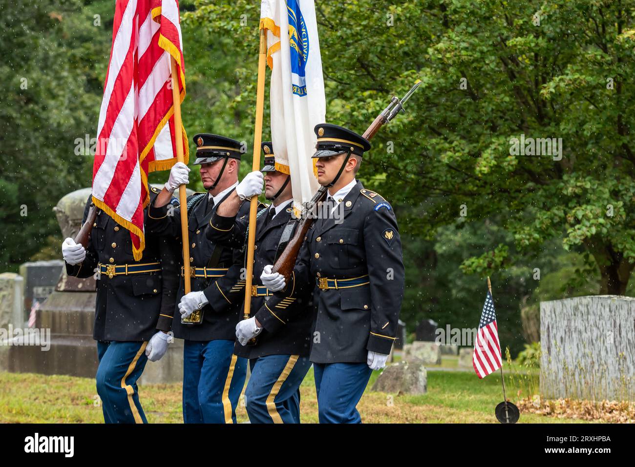Massachusetts National Guard Honor Guard at ceremony honoring Concord’s ...