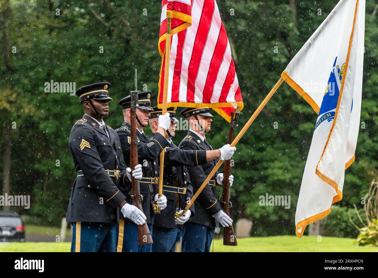 Massachusetts National Guard Honor Guard at ceremony honoring Concord’s ...