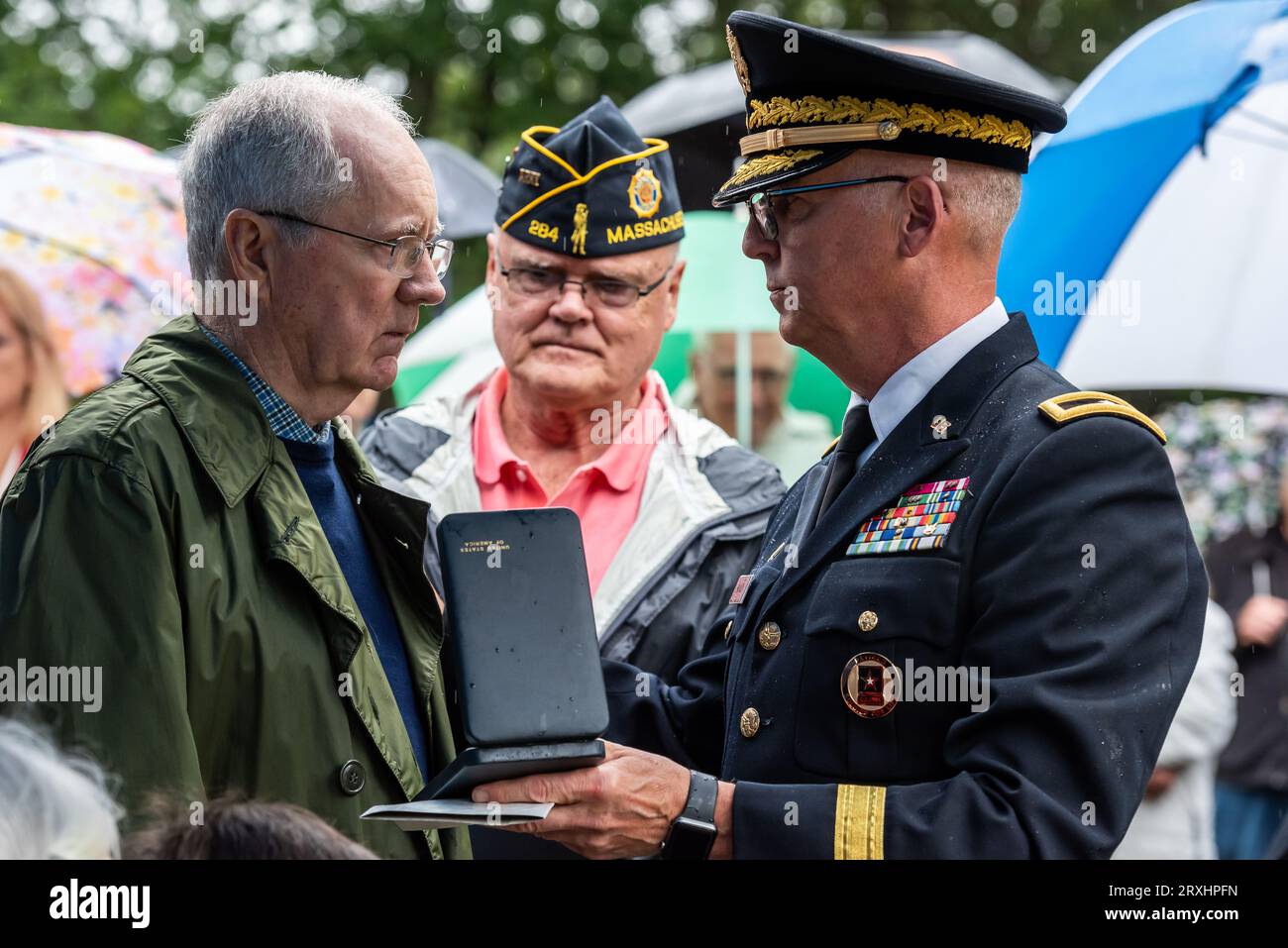 Families receiving Massachusetts Medal of Liberty at ceremony honoring ...