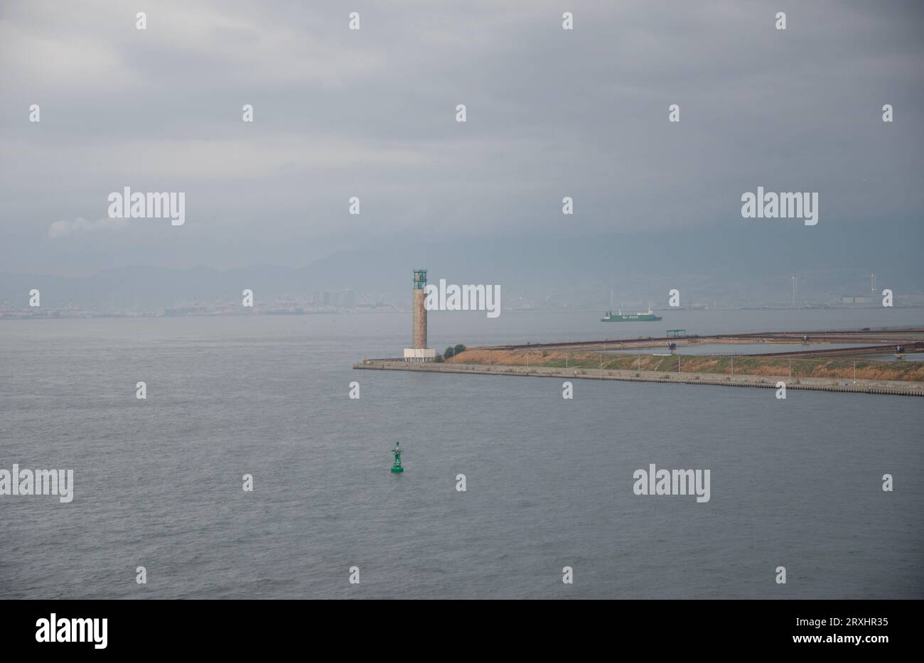 Arriving early morning, Osaka Japan aboard Diamond Princess cruise ship ...