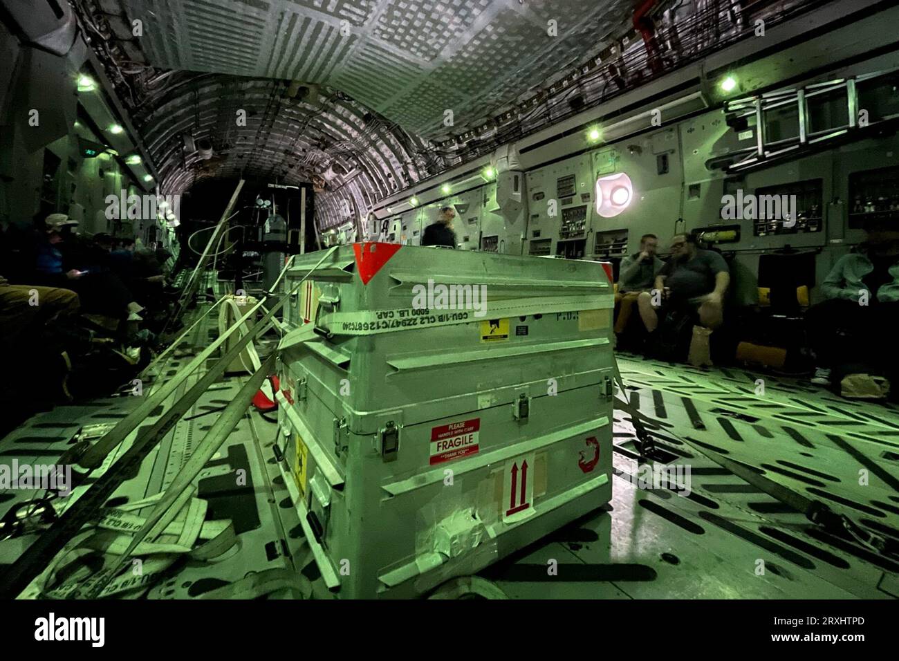 Houston, United States. 25th Sep, 2023. A shipping container with the ...
