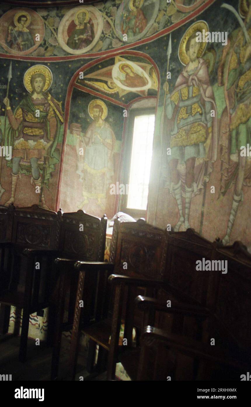 Sitaru, Ilfov County, Romania, approx. 2000. Balamuci Monastery, a ...