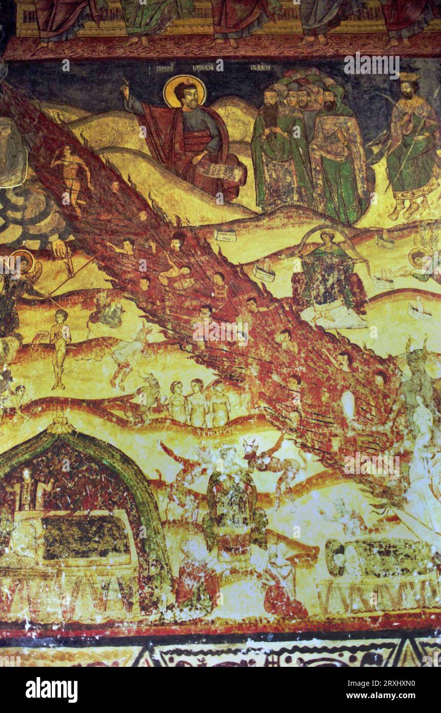 Sitaru, Ilfov County, Romania, approx. 2000. Balamuci Monastery, a ...