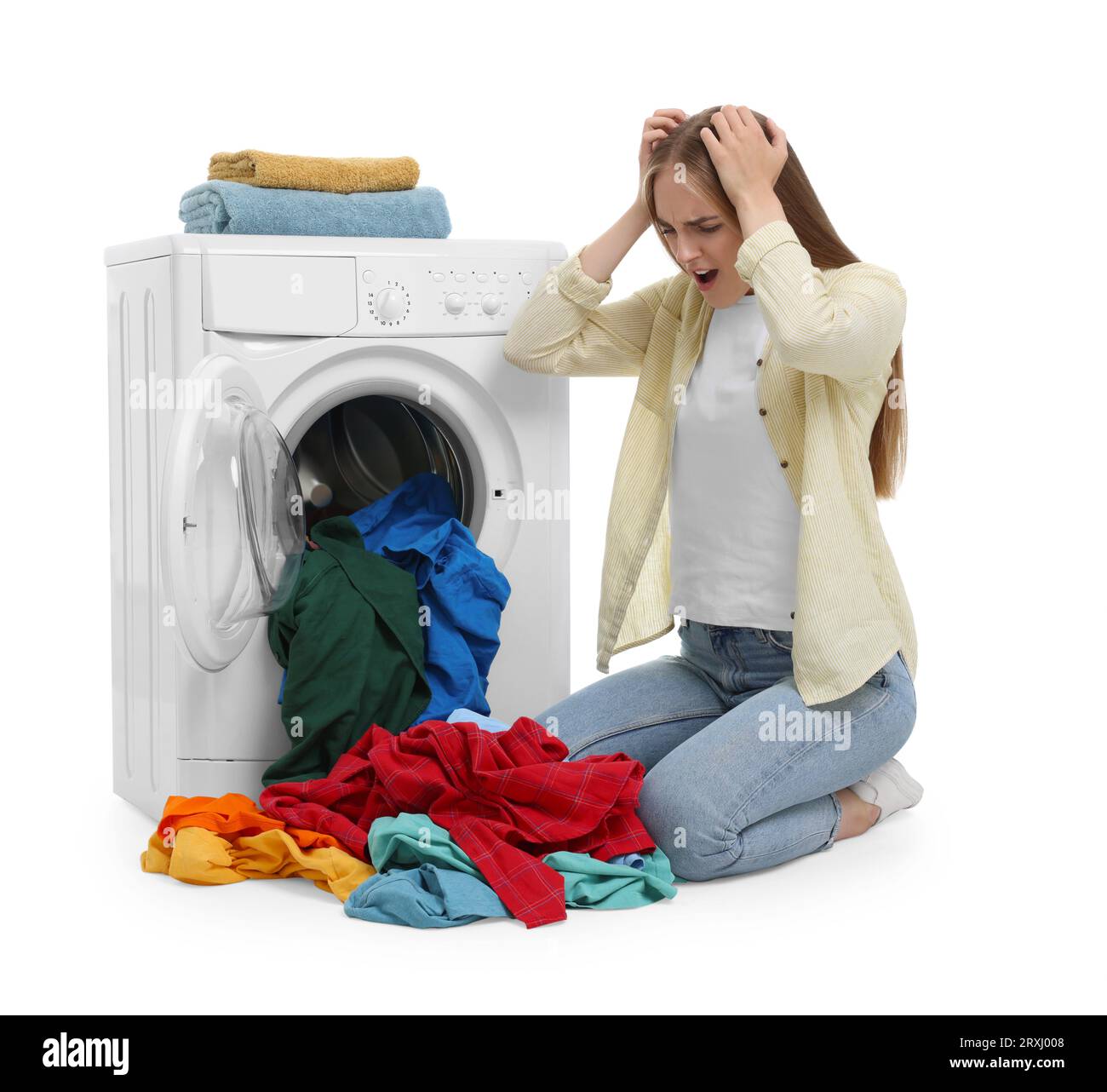 Woman domestic chores upset hi-res stock photography and images - Alamy
