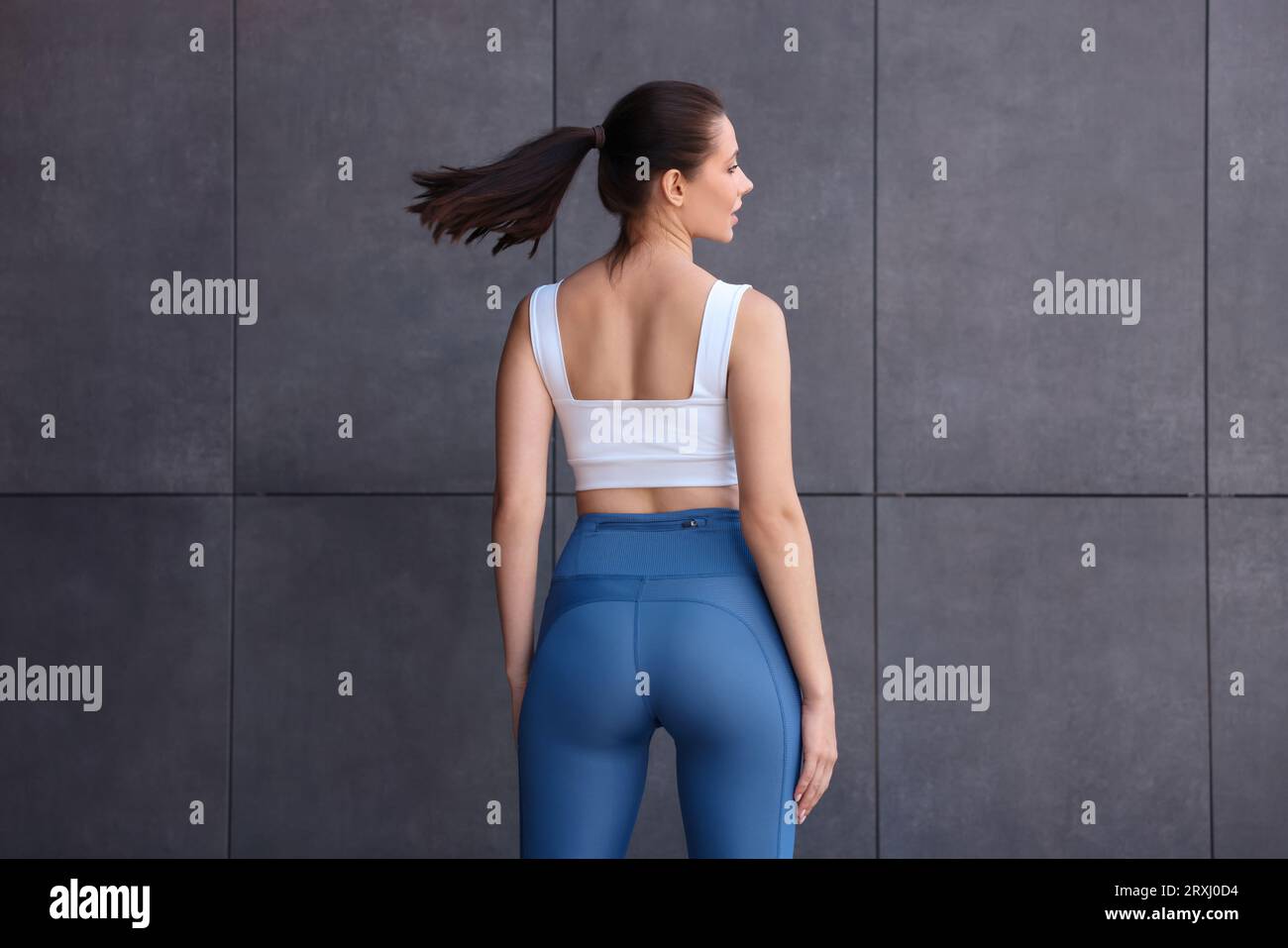 Female dark grey back hi-res stock photography and images - Alamy