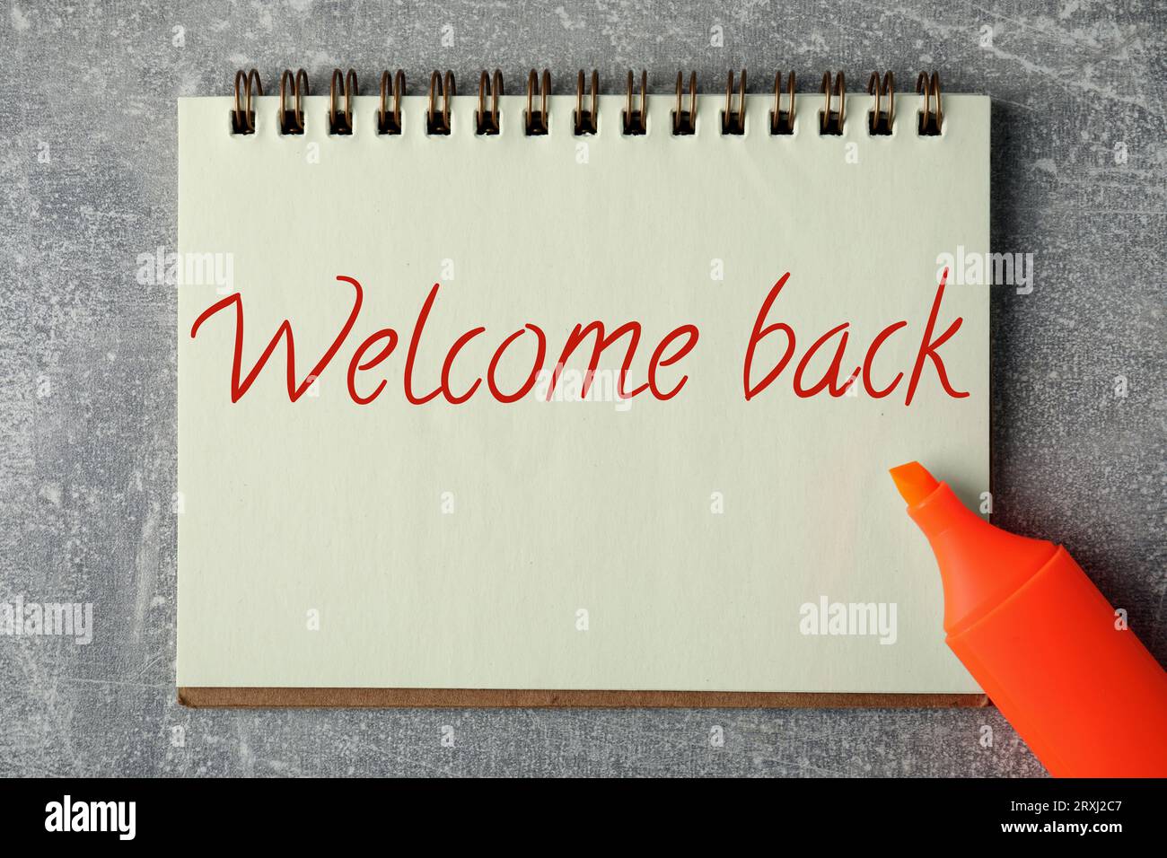 Welcome back school card hi-res stock photography and images - Alamy