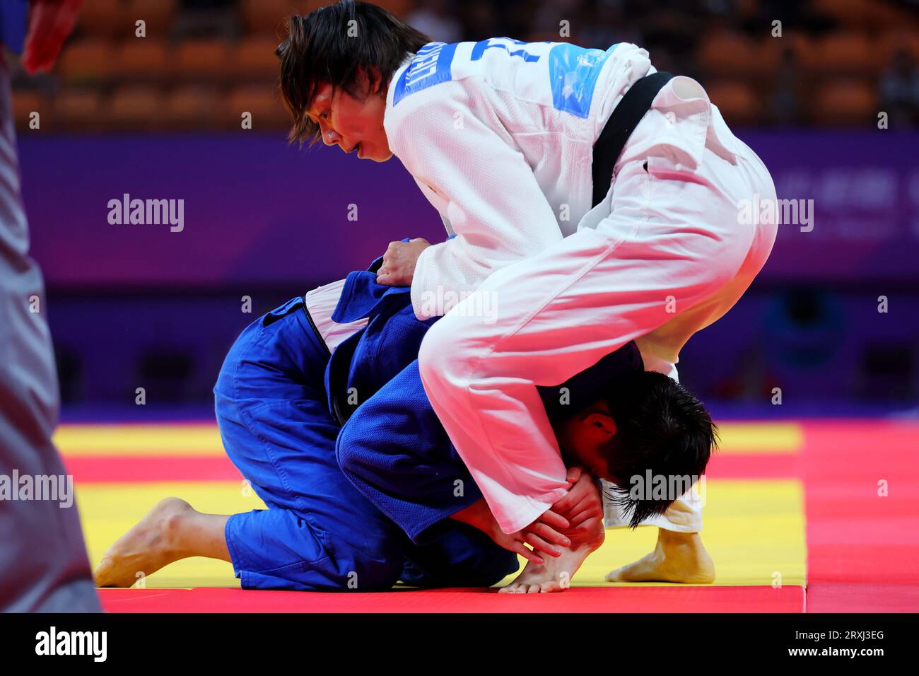 Hangzhou, China. 25th Sep, 2023. (Top-Bottom) Chen Ling Lien (TPE), Qi ...