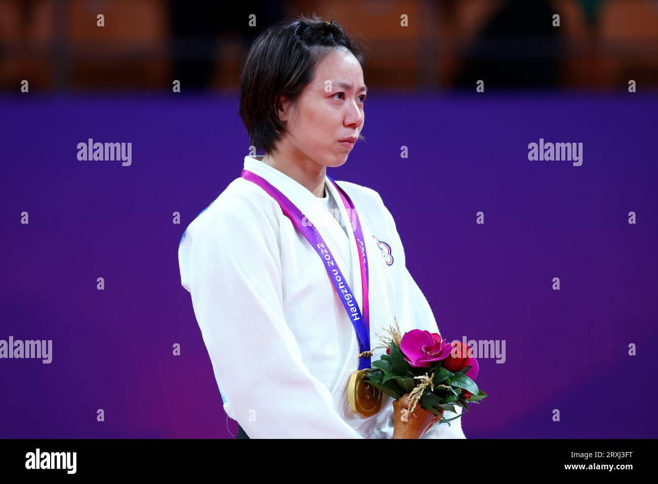 Hangzhou, China. 25th Sep, 2023. Chen Ling Lien (TPE) Judo : Women's Individual -57kg Medal ...