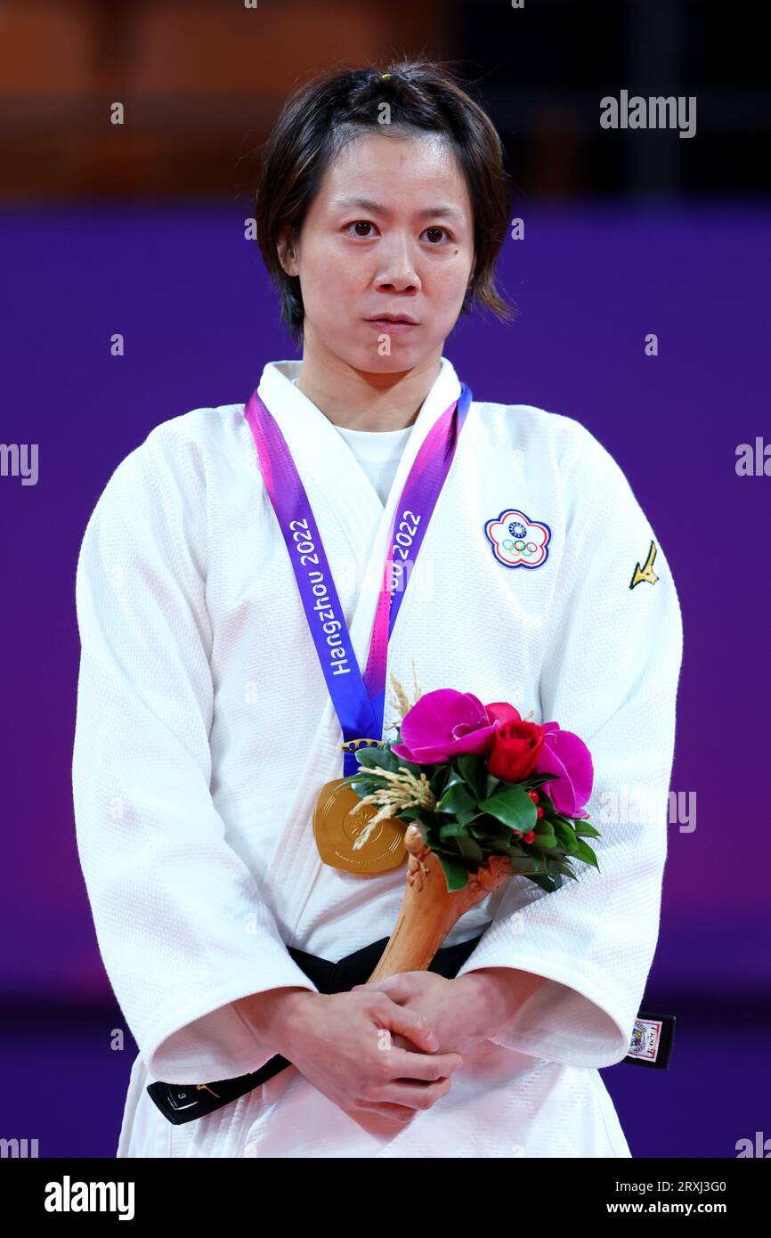 Hangzhou, China. 25th Sep, 2023. Chen Ling Lien (TPE) Judo : Women's Individual -57kg Medal ...