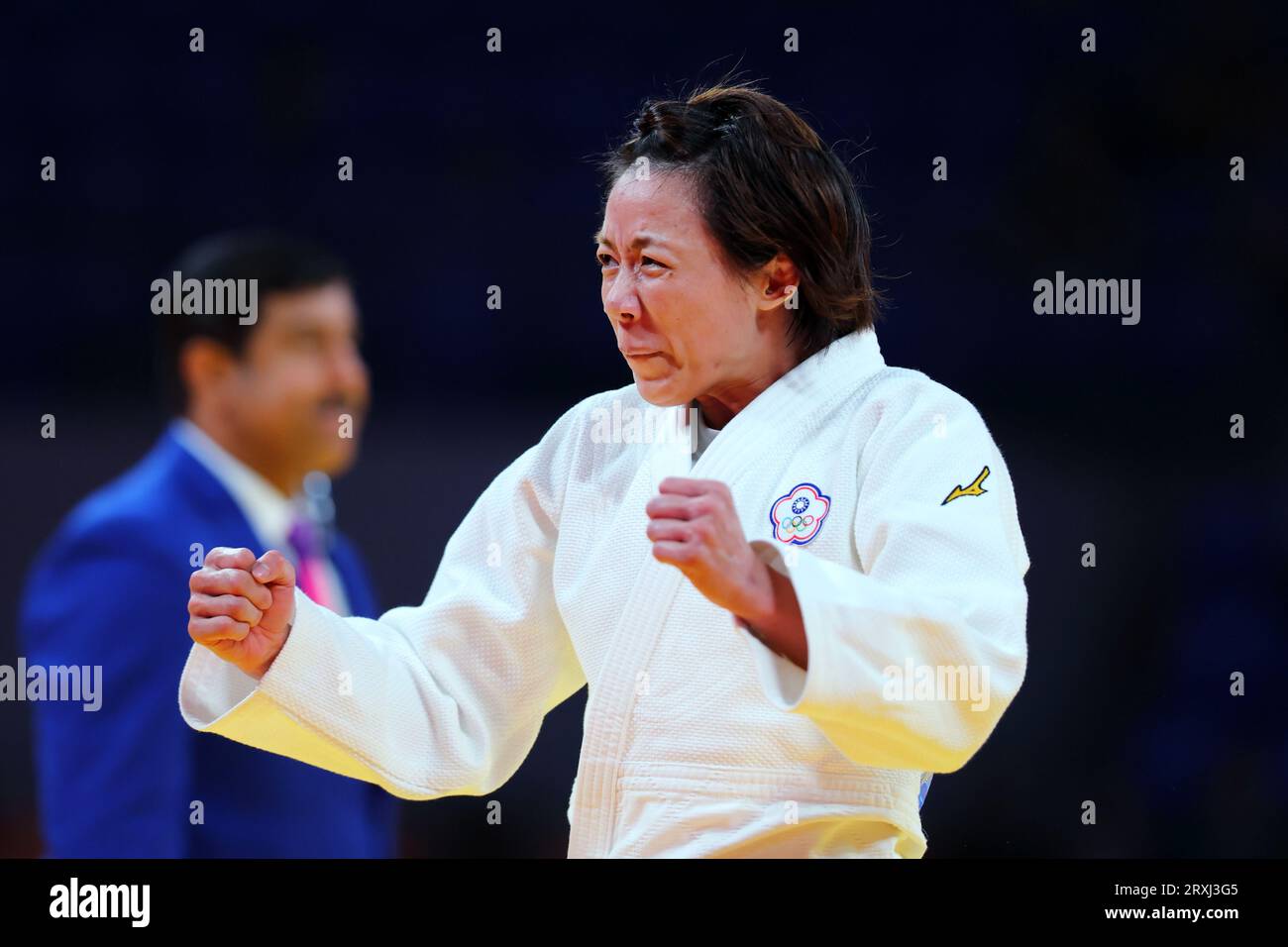 Hangzhou, China. 25th Sep, 2023. Chen Ling Lien (TPE) Judo : Women's Individual -57kg Semi-final ...